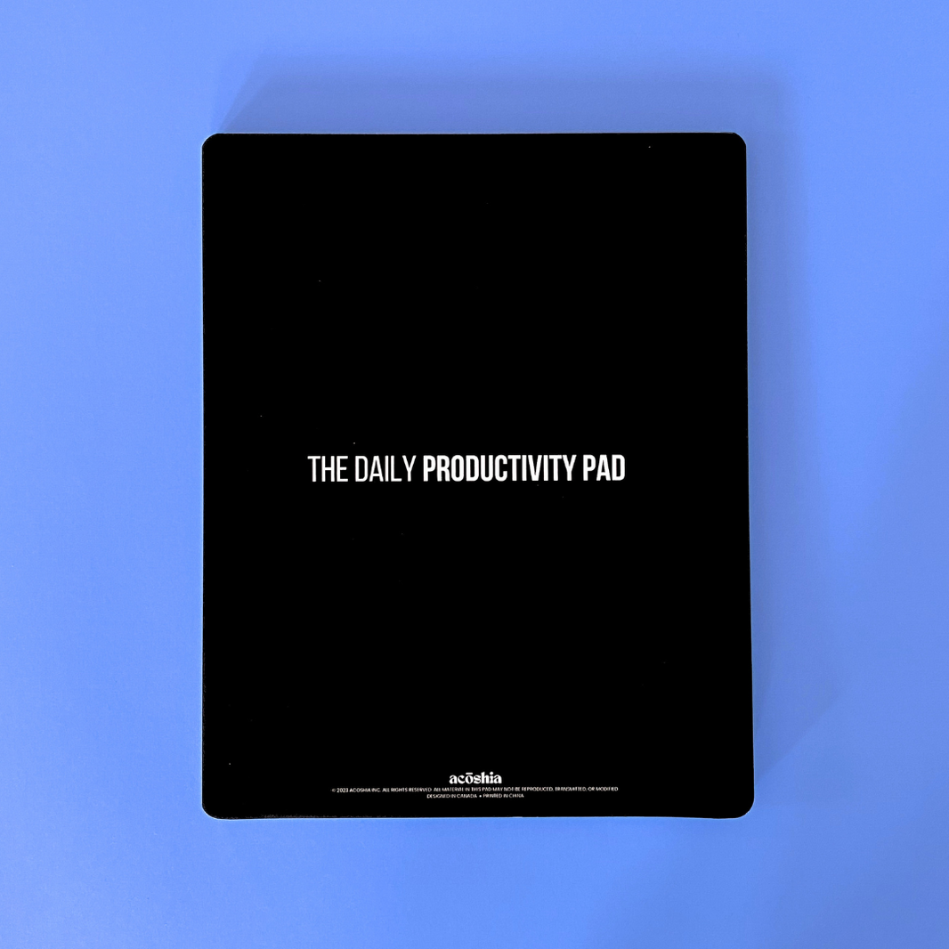 The Daily Productivity Pad – Acoshia